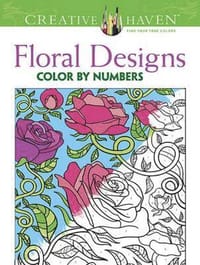 Creative Haven Floral Design Color By Number Coloring Book - Häftad ...