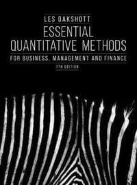 Essential Quantitative Methods - Upplaga 7 - Häftad (9781352005691) av Les Oakshott